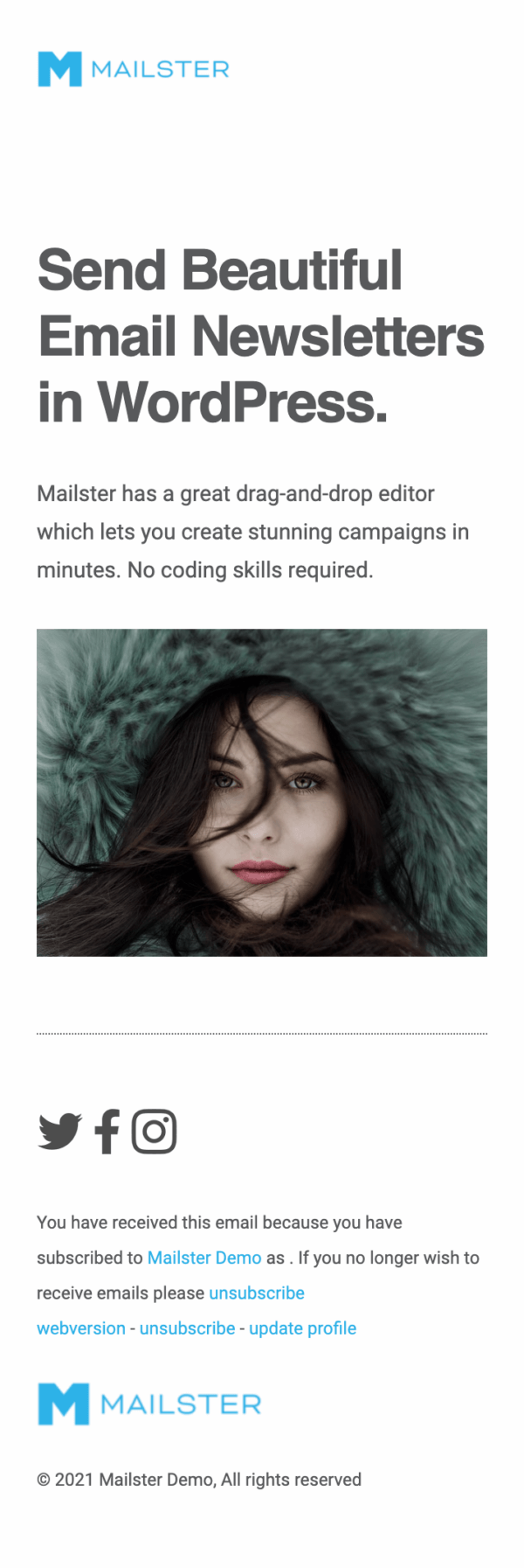 Send Beautiful Email Newsletters in WordPress.