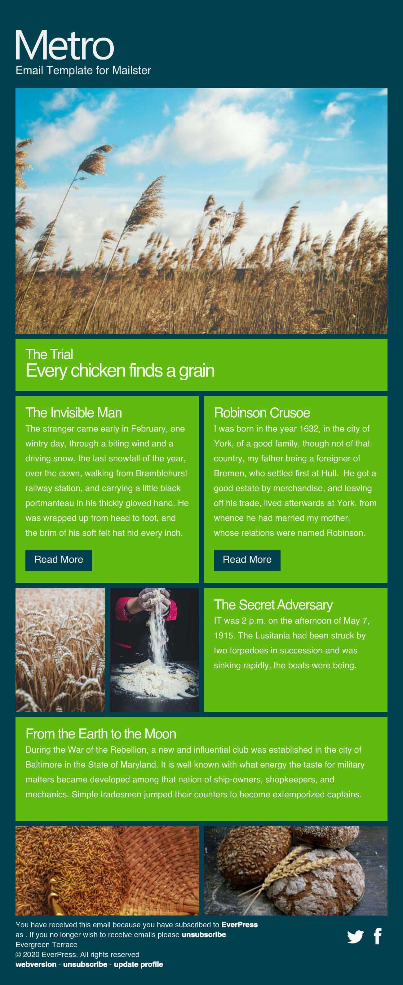 Metro • Email Template for Mailster.