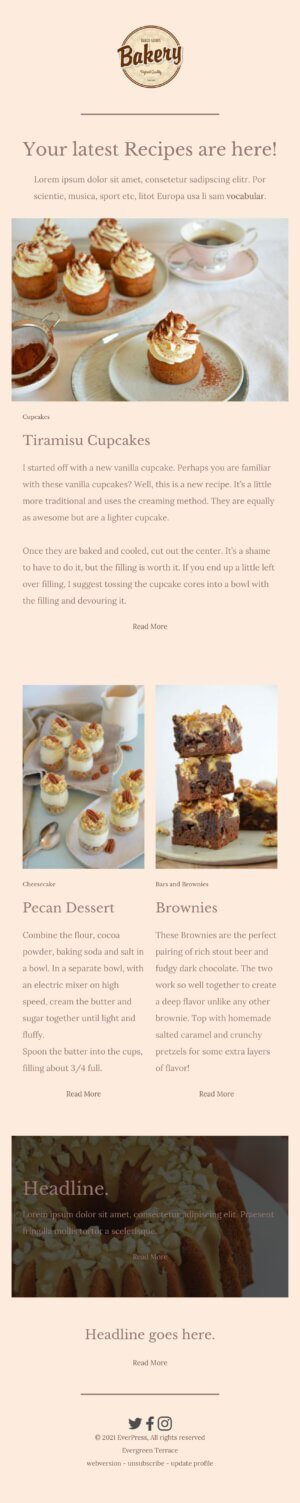 Bakery • Email Template for Mailster.